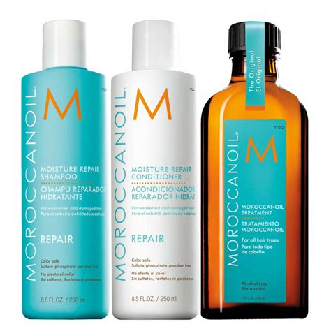 Buy Moroccanoil Moisture Repair Set Shampoo Conditioner Hair Oil