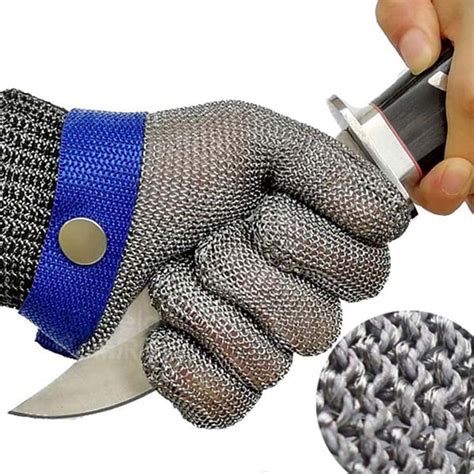Yofoko A9 Cut Resistant Gloves Stainless Steel Wire Mesh Anti Cut Kitchen Gloves Butcher And