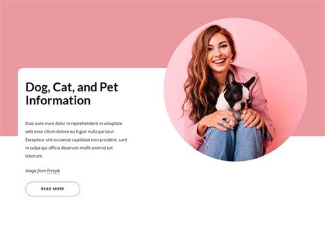 Dog And Cat Information Css Template By Nicepage