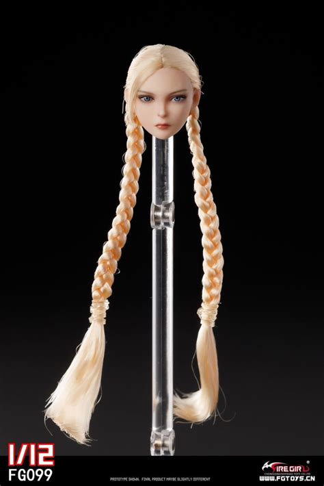 Fire Girl Toys Fighting Girl Cammy Head Sculpture 1 12