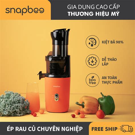 Máy Ép Chậm Snapbee S300 Elite Ép Trái Cây Nguyên Quả Động Cơ Cao