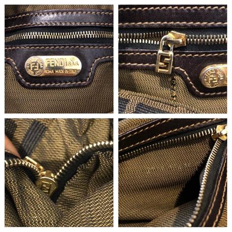 Vintage Fendi Brown Zucca Jacquard Hobo Shoulder Bag Medium For Sale At