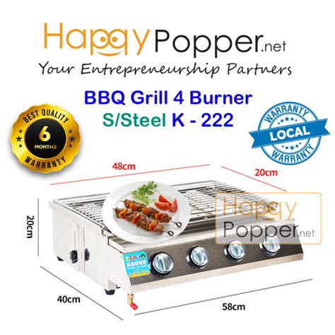 Commercial Stainless Steel Bbq Barbecue Smokeless Roaster Non Stick