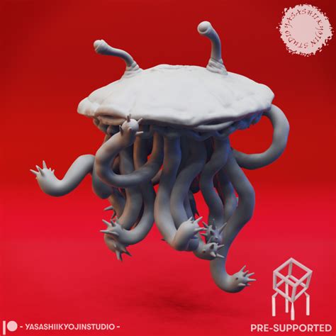Download Flumph Tabletop Miniature Pre Supported Da Yasashii Kyojin