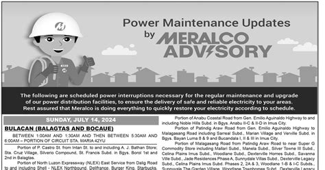 Meralco Advisory