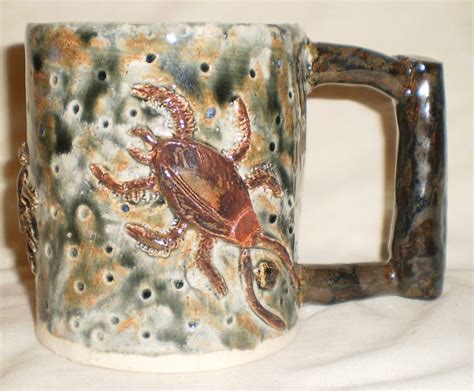 Aberrant Ceramics Cockroach Cup With Sculpted Roaches