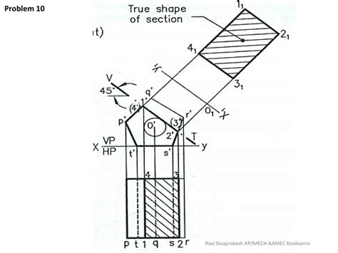 Sections Of Solids Engineering Graphics Unit Iv Pdf