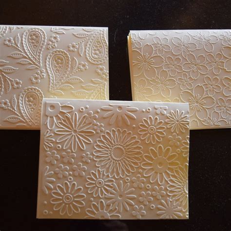Note Cards Embossed Etsy