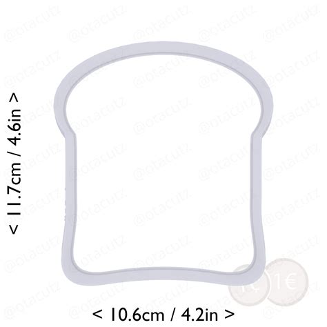 3d File Bread Slice Cookie Cutter 425in 108cm 🍞・3d Printing Idea To