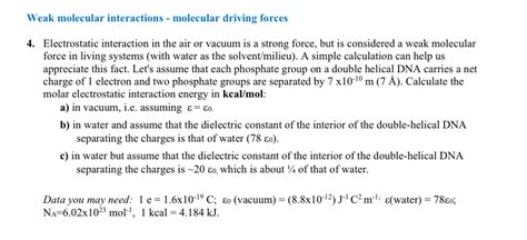 Weak Molecular Interactions ﻿molecular Driving