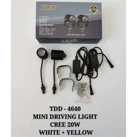 Tdd Mini Driving Light 20wv1 Whiteyellow Lazada Ph