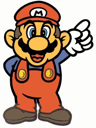 Smb2j Artwork Mario Pointing By Meia 4 On Deviantart