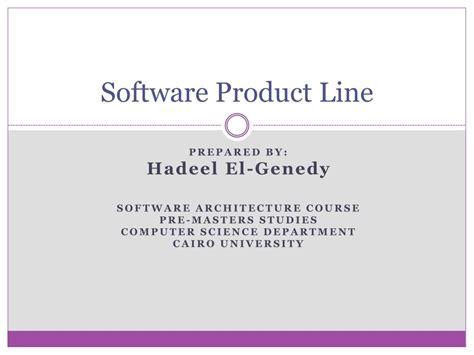 Ppt Software Product Line Powerpoint Presentation Free Download Id