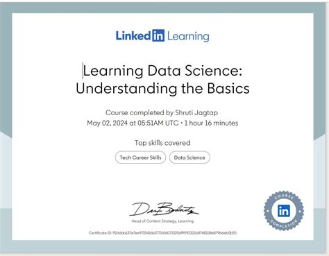 Shruti Jagtap On Linkedin Datascience Certificate Dataanalysis Machinelearning