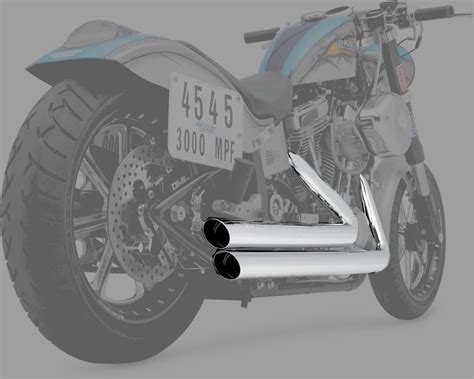 57895 Python Staggered 22 Dual Exhaust System Chrome 952597