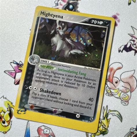 Pokémon Tcg Mightyena Ex Ruby And Sapphire 10 109 Holo Holo Rare Ebay