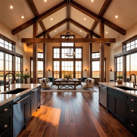 Rustic Open Floor Plan Barndominiums