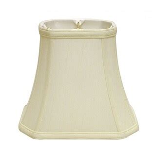 Homeroots Ivory Monay Shantung Silk Bell Lamp Shade 18x18x10