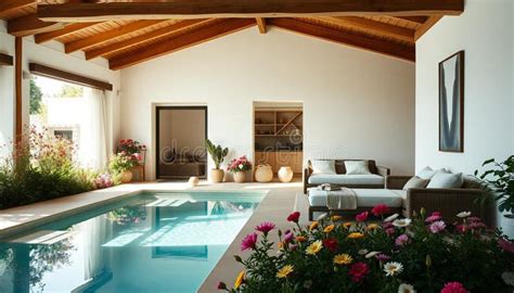 Indoor Swimming Pool Inside Vila With Mini Garden Fantastic Atmosphere Resort Inspiration Design
