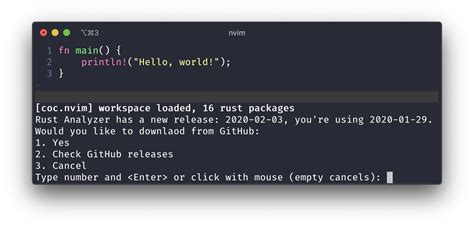 Breaking Change Using Rust Analyzer GitHub Release By Default Issue Fannheyward Coc