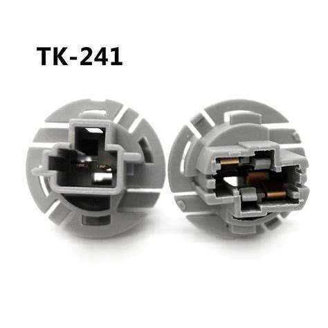 2pcs Led Bulb Socket Lamp Holder Adapter Base Connector Plug For Car
