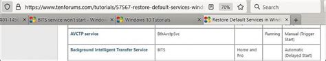 Bits Service Wont Start Windows 10 Forums