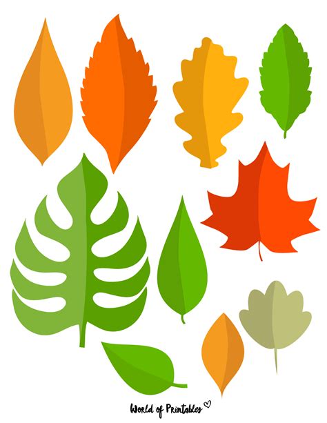 Fall Leaf Template
