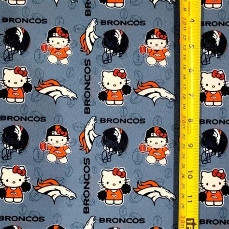 Other Hello Kitty Denver Bronco Fabric 1 Yard Poshmark