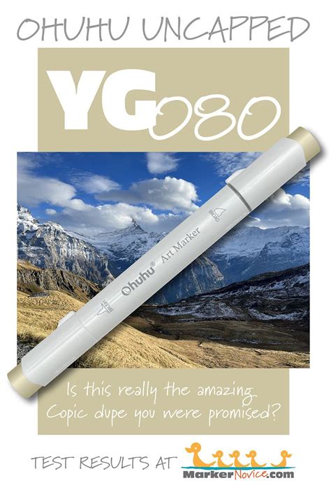 Testing Ohuhu Yg080 Yellow Grey 08 For Lightfastness And Quality — Marker Novice