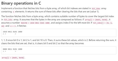 Solved Binary Operations In C Implement A Function That