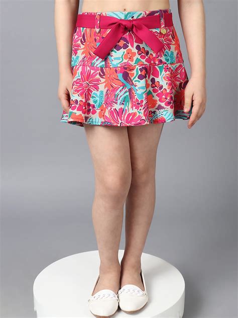 Buy One Friday Girls Floral Printed Mini Skirt Skirts For Girls