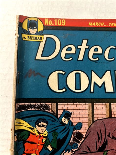 Detective Comics 109 Joker Cover Jack Burnley And Ray Burnley Cover Art