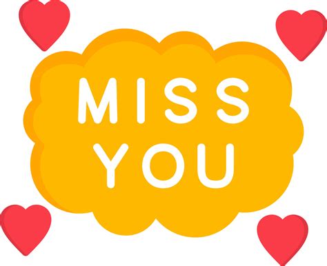 Miss You Vector Icon 20462920 Vector Art At Vecteezy