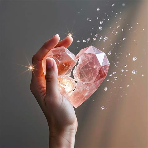Free Breaking Crystal Heart Image Heart Crystal Breaking Download At Stockcake