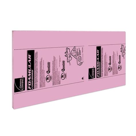 Owens Corning Isolant De Polystyrène Extrudé Rigide Foamular Codebord 08 Po X 48 Po X 96