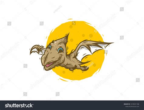 날아다니는 익룡공룡의 삽화 디자인 스톡 벡터로열티 프리 1918941188 Shutterstock