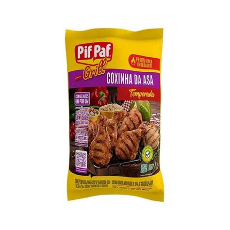 Coxinha Da Asa Temperada Congelada Pif Paf Pacote 1 Kg Carrefour