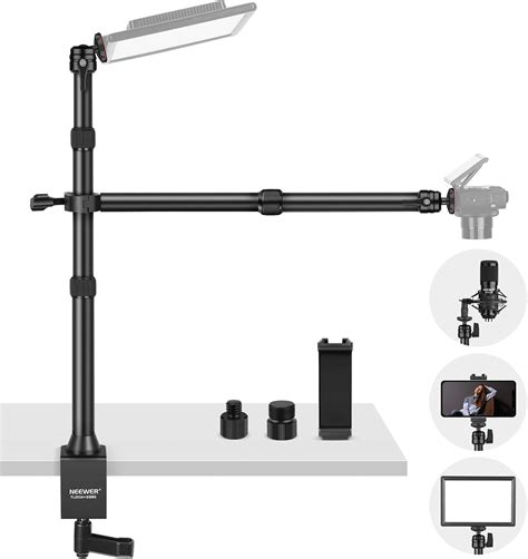 Neewer Tl253a Ds001 Table Camera Tripod With 2 Telescopic