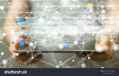 Big Data Visualization Network Connection Structure Stock Illustration 2122138667 Shutterstock