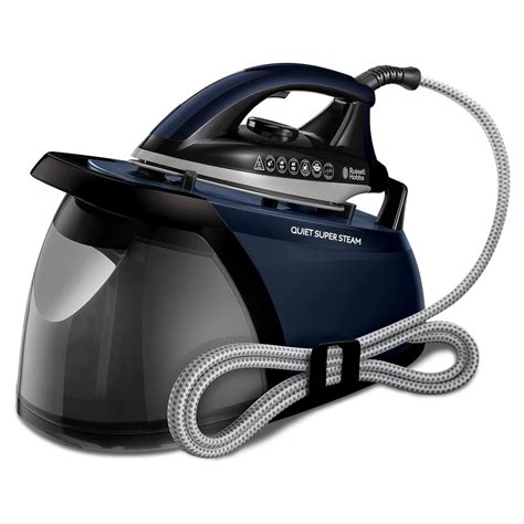 Russell Hobbs 24470 Quiet Supersteam Steam Generator Iron Black And Blue Hughes