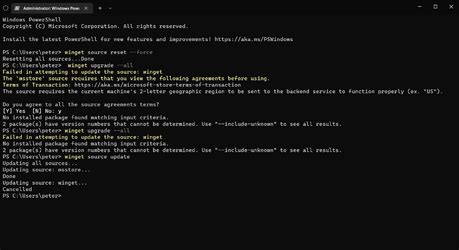 Failed In Attempting To Update The Source Winget Windows 11 Forum