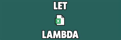 Deep Dive Into Excels Let And Lambda Functions Excel Bootcamp