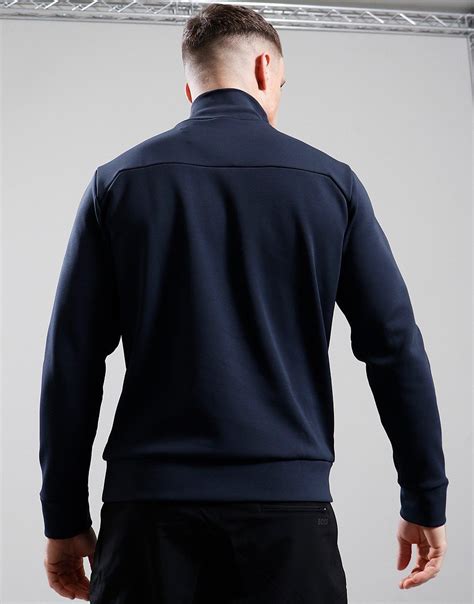 Boss Sweat 1 Half Zip Sweat Dark Blue Terraces Menswear