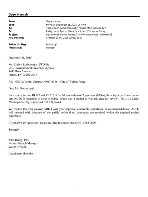 Fillable Online Npdes Permit Number Ar0046566 Fax Email Print Pdffiller