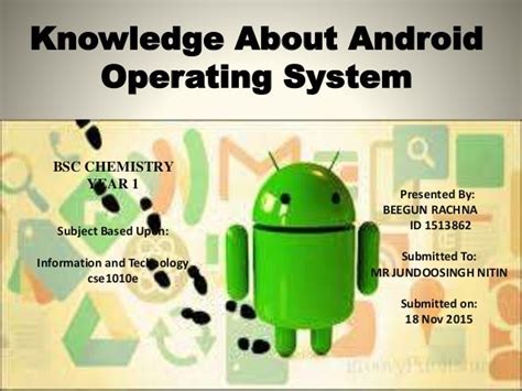 Knowledge About Android Operating System