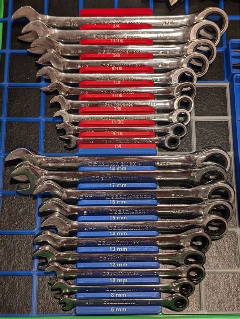 Gridfinity 10 Wrench Organizers For Sae And Metric By Zekesnack