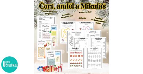 Čert Anděl A Mikuláš Grafomotorika Učiteléučitelůmcz