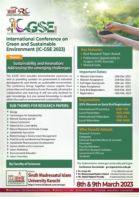 1st International Conference On Green And Sustainable Environment Icgse