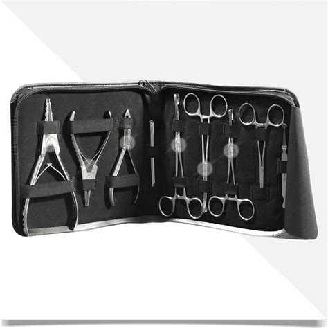 Body Piercing Instruments Set 9 Pcs Body Piercing Tools Isaha