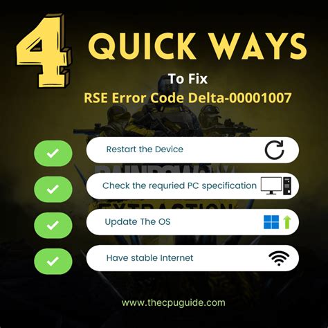 Rainbow Six Extraction Error Code Delta 00001007 [2026]